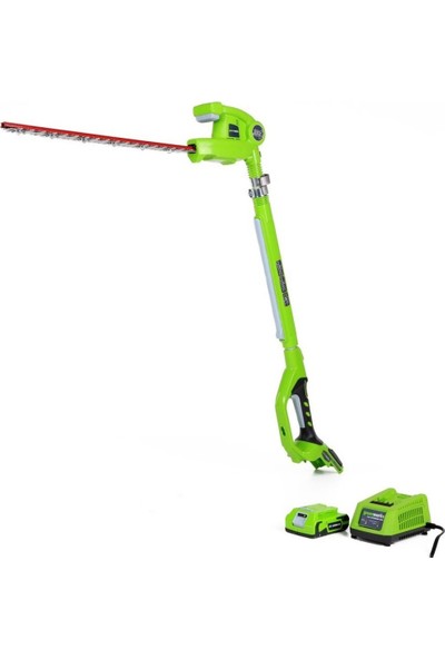 Greenworks 22147T Akülü Teleskopik Yüksek Çit Kesme Makinası - Akü ve Şarj Aleti Dahil Greenworks 22147T Akülü Teleskopik Yüksek Çit Kesme Makinası - Akü ve Şarj Aleti Dahil