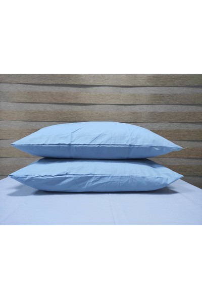Allium Düz Pamuklu Kapaklı 50X70 Ebat 2'li Yastık Kılıfı