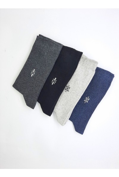 Black Arden Socks Pamuklu 4'lü Erkek Uzun Çorap BT-0059
