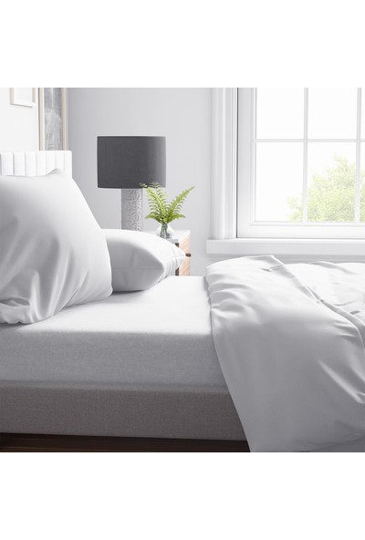 Vivamaison Çift Kişilik Pamuk Battal Boy Lastikli Çarşaf 180X200 cm
