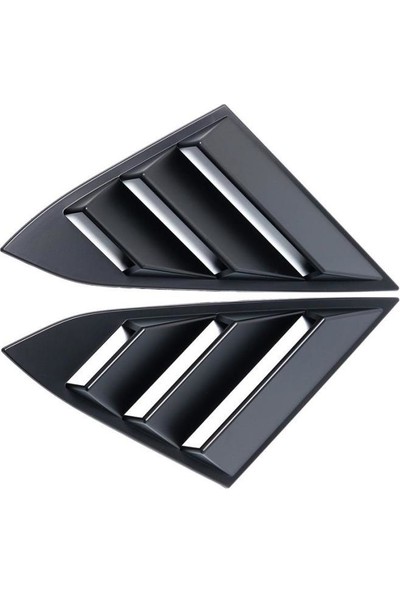 OEM Honda Civic Fc5 2015-2021 Kelebek Cam Vizörü Kaplama Pianoblak 2'li Set