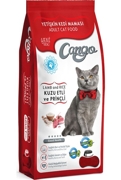 Cango Yetişkin Kedi Maması Kuzu Etli ve Pirinçli 1 Kg.