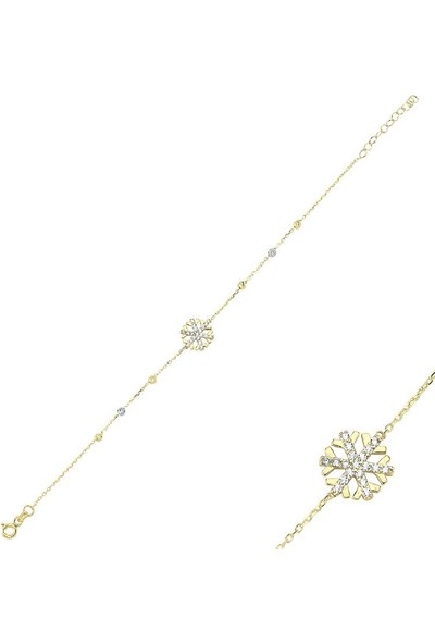 Altınbaş Altın Kar Tanesi Bileklik