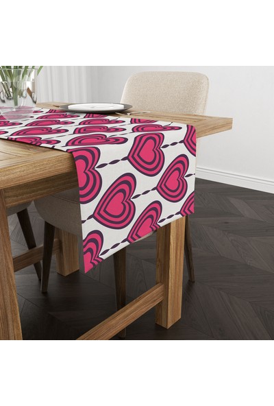 Ysa Home Love Kalp Desenli Dekoratif Modern Runner Ysa Home Love Kalp Desenli Dekoratif Modern Runner