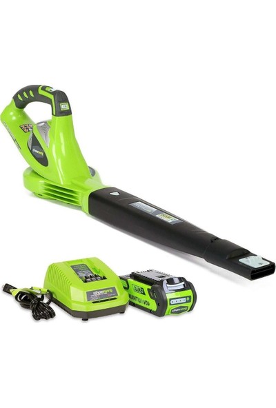 Greenworks 24227 40 V Akülü Üfleme Toplama Makinası - Akü ve Şarj Aleti Dahil Greenworks 24227 40 V Akülü Üfleme Toplama Makinası - Akü ve Şarj Aleti Dahil