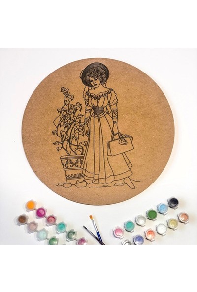 Tabdiko Ahşap Mandala Boyama Seti Tabdiko Ahşap Mandala Boyama Seti