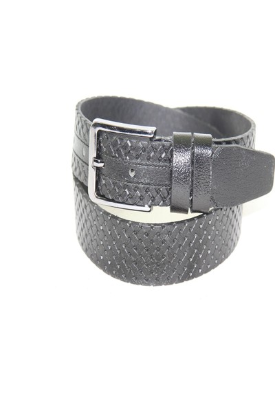 Ysk Derimine Deri 3,5cm Tek Kat Çizgi Desenli Erkek Kemer Ysk Derimine Deri 3,5cm Tek Kat Çizgi Desenli Erkek Kemer