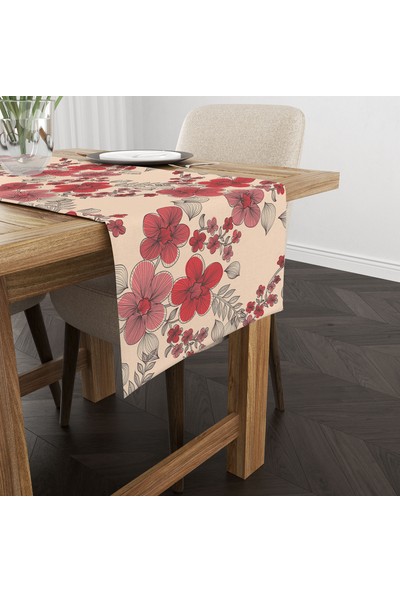 Ysa Home Çiçek Desenli Dekoratif Modern Runner Ysa Home Çiçek Desenli Dekoratif Modern Runner