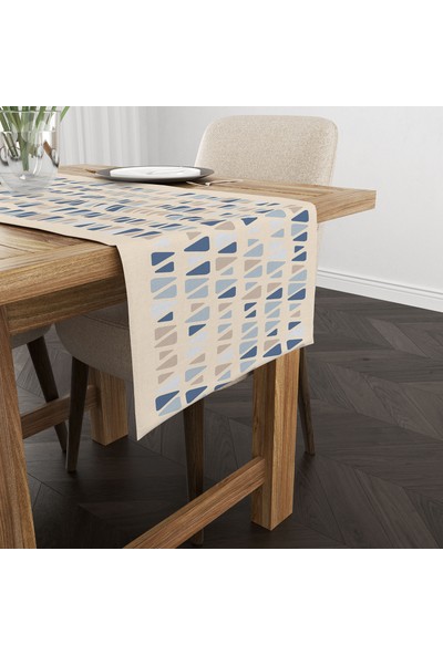 Ysa Home Geometrik Desenli Dekoratif Modern Runner