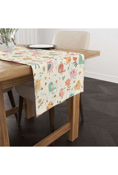 Ysa Home Sevimli Hayvan Temalı Dekoratif Modern Runner