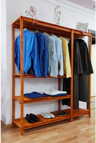 Msm Wood Msm Ahşap Gardrop, 150X180X40 cm Askılık, Raf, Kitaplık, Portmanto, Düzenleyici ve Konfeksiyon Askılığı Msm Wood Msm Ahşap Gardrop, 150X180X40 cm Askılık, Raf, Kitaplık, Portmanto, Düzenleyici ve Konfeksiyon Askılığı