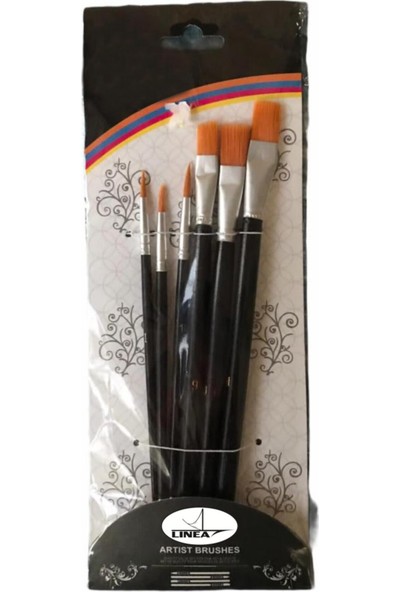 Linea Sentetik Akrilik ve Yağlı Boya Fırça Seti 6'lı Linea Sentetik Akrilik ve Yağlı Boya Fırça Seti 6'lı