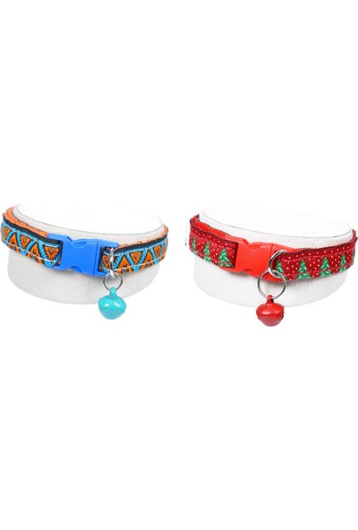 X-Perk Zilli Kedi Köpek Tasması 2'li Set X-Perk Zilli Kedi Köpek Tasması 2'li Set