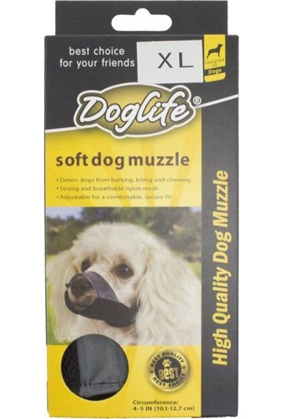 Doglife Köpekler Için Soft Bez Ağızlık Xl Doglife Köpekler Için Soft Bez Ağızlık Xl