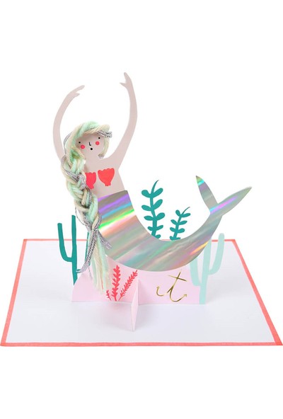 Meri Meri Deniz Kızı Tebrik Kartı Meri Meri Deniz Kızı Tebrik Kartı