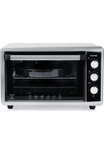 Schafer W.b. Backofen Maxi Fırın - Tek Cam - Gri