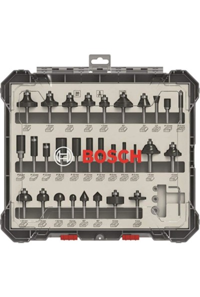 Bosch Freze Seti 30 Parça Karışık 6 mm (Pro) 2607017474 Bosch Freze Seti 30 Parça Karışık 6 mm (Pro) 2607017474