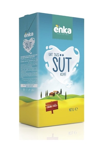 Enka Süt Enka Gurme Yarım Yağlı Uht Süt 1 Lt Enka Süt Enka Gurme Yarım Yağlı Uht Süt 1 Lt