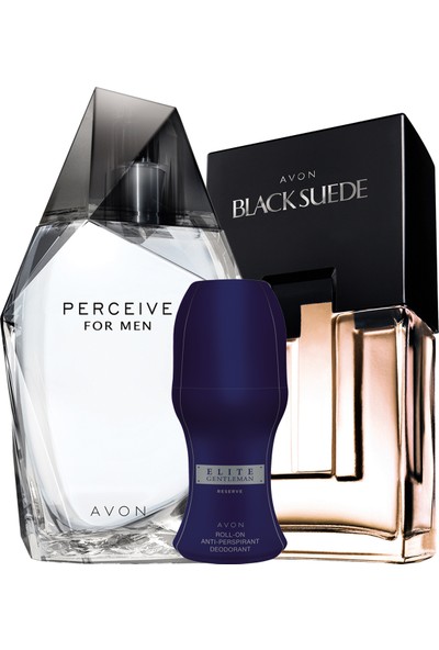 Avon Perceive ve Black Suede Erkek Parfüm Rollon Paketi Avon Perceive ve Black Suede Erkek Parfüm Rollon Paketi