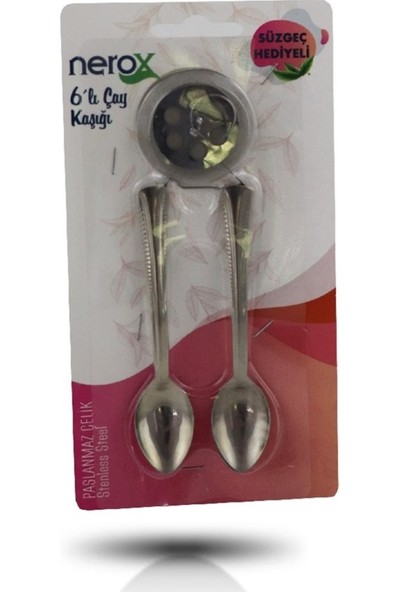 Nerox Çay Kaşığı Kartela 6'lı