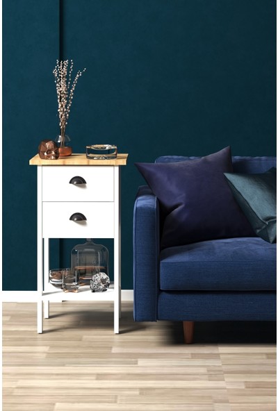 Ünüvar Konsept Çift Çekmeceli Şık Komodin - U1