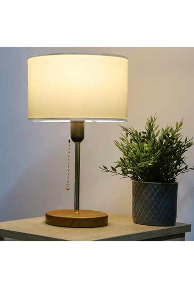 Art&Gift North Home Kumaş Başlıklı Abajur Gece Lambası Art&Gift North Home Kumaş Başlıklı Abajur Gece Lambası