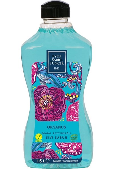 Eyüp Sabri Tuncer Okyanus Doğal Zeytinyağlı Sıvı Sabun 1.5 Lt Eyüp Sabri Tuncer Okyanus Doğal Zeytinyağlı Sıvı Sabun 1.5 Lt