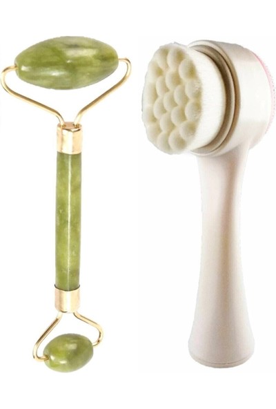 Ocean Cilt Temizleme Fırçası & Roller Çift Taraflı Yeşim Taşı Cilt Masaj Bakım Aleti Ocean Cilt Temizleme Fırçası & Roller Çift Taraflı Yeşim Taşı Cilt Masaj Bakım Aleti