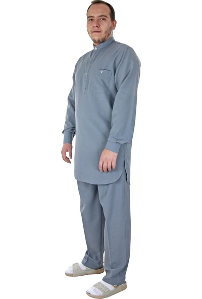 İhvan Hac ve Umre Kıyafeti - Afgan Takımı - Gri İhvan Hac ve Umre Kıyafeti - Afgan Takımı - Gri