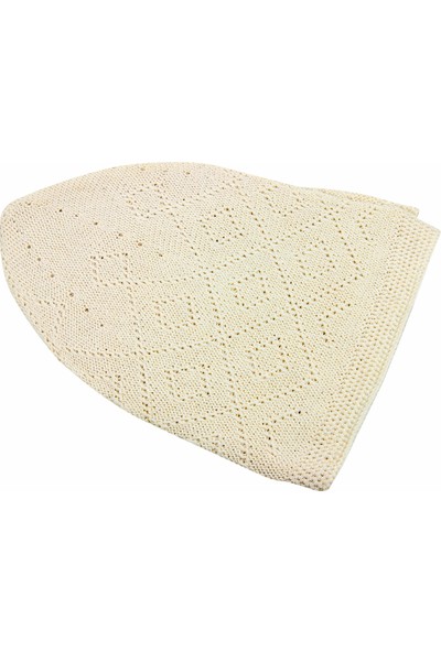 İhvan Namaz Takkesi (12 Adet) Krem - 8111