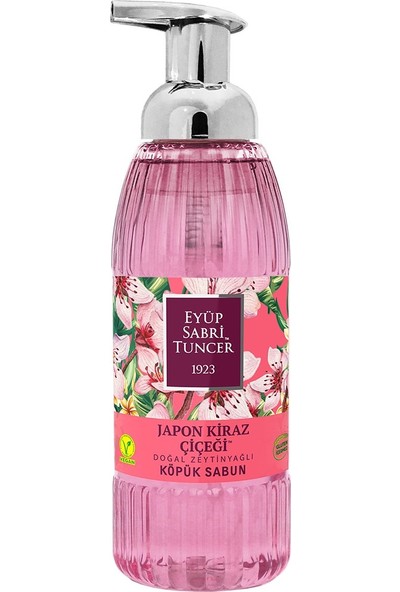 Eyüp Sabri Tuncer Japon Kiraz Çiçeği Doğal Zeytinyağlı Köpük Sabun 500 ml Eyüp Sabri Tuncer Japon Kiraz Çiçeği Doğal Zeytinyağlı Köpük Sabun 500 ml