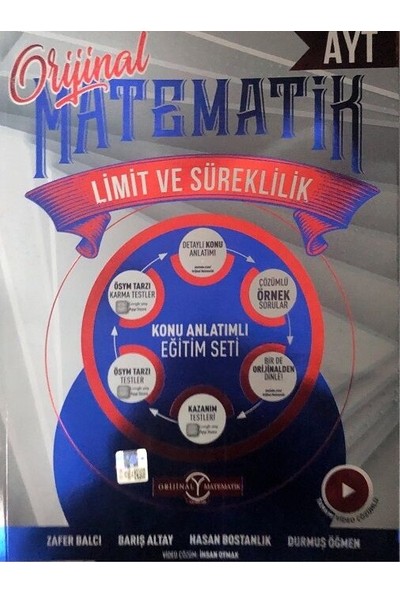 Orijinal Yayınları AYT Matematik Limit ve Süreklilik - Barış Altay Orijinal Yayınları AYT Matematik Limit ve Süreklilik - Barış Altay