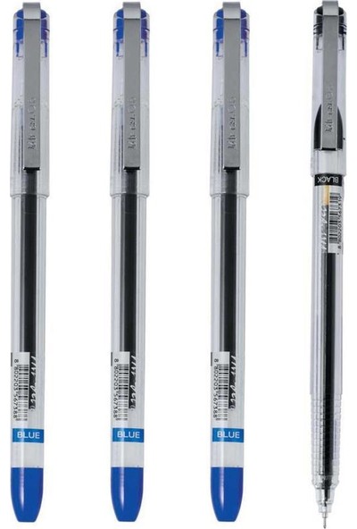 Dong-A My-Gel Iğne Uçlu Kalem 0,5 mm 3 Mavi 1 Siyah Dong-A My-Gel Iğne Uçlu Kalem 0,5 mm 3 Mavi 1 Siyah