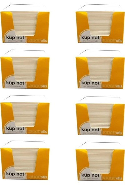 Umur Küp Bloknot Göz Yormayan Kağıt 8 x 8 x 6 cm 8'li Umur Küp Bloknot Göz Yormayan Kağıt 8 x 8 x 6 cm 8'li