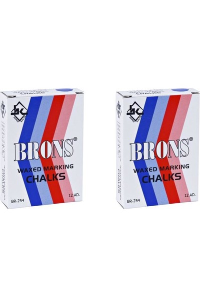 Brons BR-251 Tebeşir 12'li Kutu Sarı 2 Adet