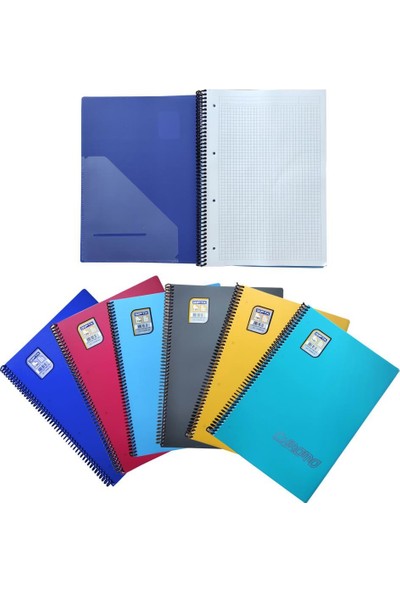 Gıpta Chromo A4 120 Yaprak Pp Kapak Spiralli Defter - Kareli 1341 4'lü Gıpta Chromo A4 120 Yaprak Pp Kapak Spiralli Defter - Kareli 1341 4'lü