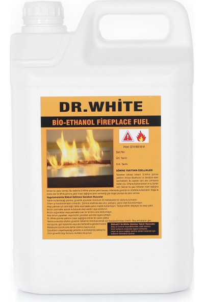 Biorad Dr. White Bioethanol Bacasız Şömine Yakıtı