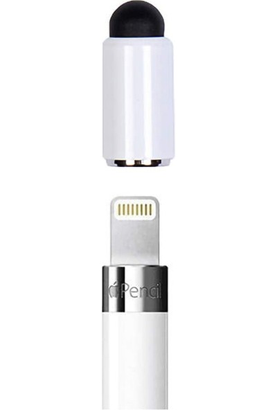 Microcase Apple Pencil Için 2in1 Şarj Kapağı ve Dokunmatik Kalem AL2539 - Siyah Uçlu Microcase Apple Pencil Için 2in1 Şarj Kapağı ve Dokunmatik Kalem AL2539 - Siyah Uçlu