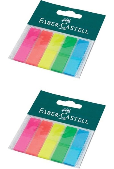 Faber Castell Index Işaret Bant Film 12-50 5 Renk 2'li