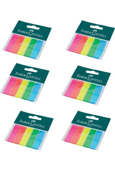 Faber Castell Index Işaret Bant Film 12-50 5 Renk 6'lı