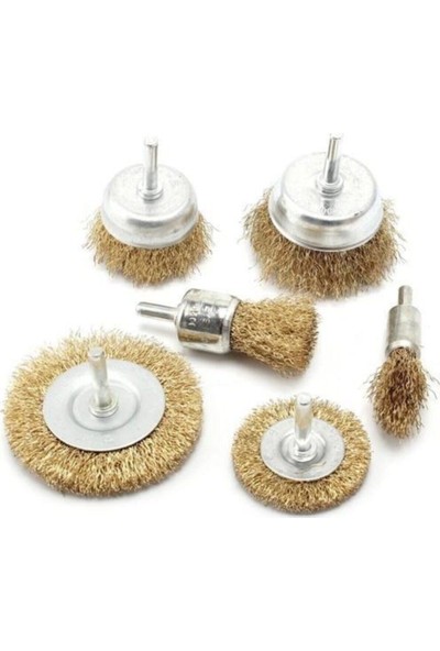 5 Parça Pimli Tel Fırça Seti 5li Matkap Real Özs Fırça Set 5 Parça Pimli Tel Fırça Seti 5li Matkap Real Özs Fırça Set