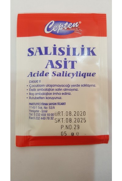 Cepten Cep Salisilik Asit 5 gr. x 10 Adet