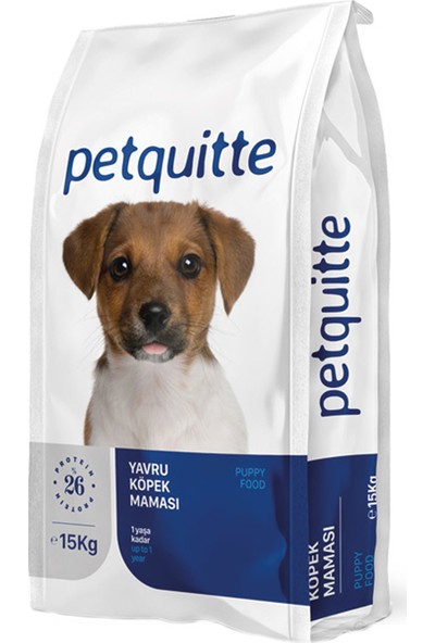 Petquitte Kuzu Etli Yavru Köpek Maması 15 Kg