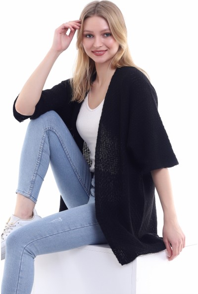 Lebuas Yarasa Kol Ince Triko Hırka