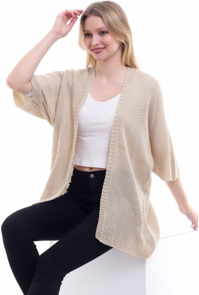 Lebuas Yarasa Kol Ince Triko Hırka