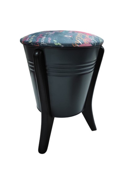 Mapka Home New Age Kova Puf, Elektrostatik Fırın Boyalı, 0,40 mm Kalınlığında Galvaniz Gövde, Özel Ayak Tasarımı