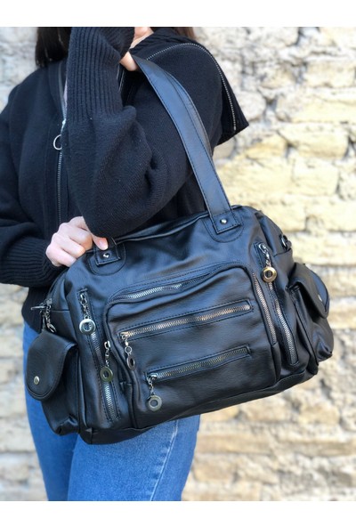 Lebina Kadın Bol Gözlü Omuz Çantası