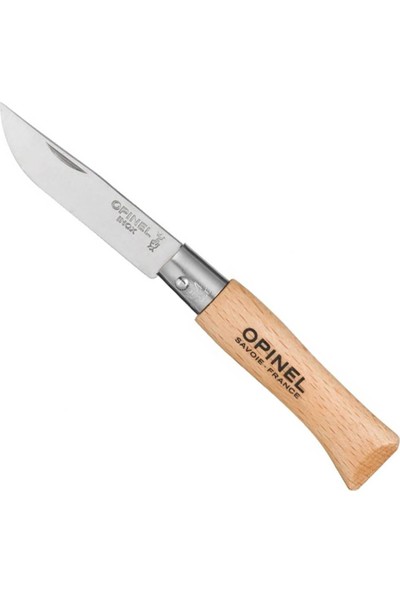 Opinel No 4 Inox Kayın Saplı Paslanmaz Çelik Çakı