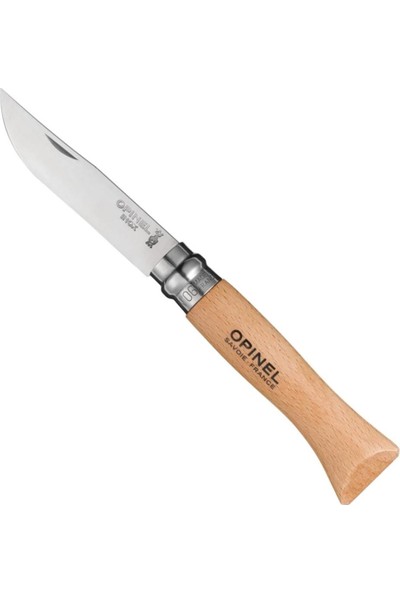 Opinel Inox 6 No Kayın Saplı Paslanmaz Çelik Çakı