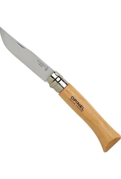 Opinel Inox 10 No Kayın Saplı Paslanmaz Çelik Çakı